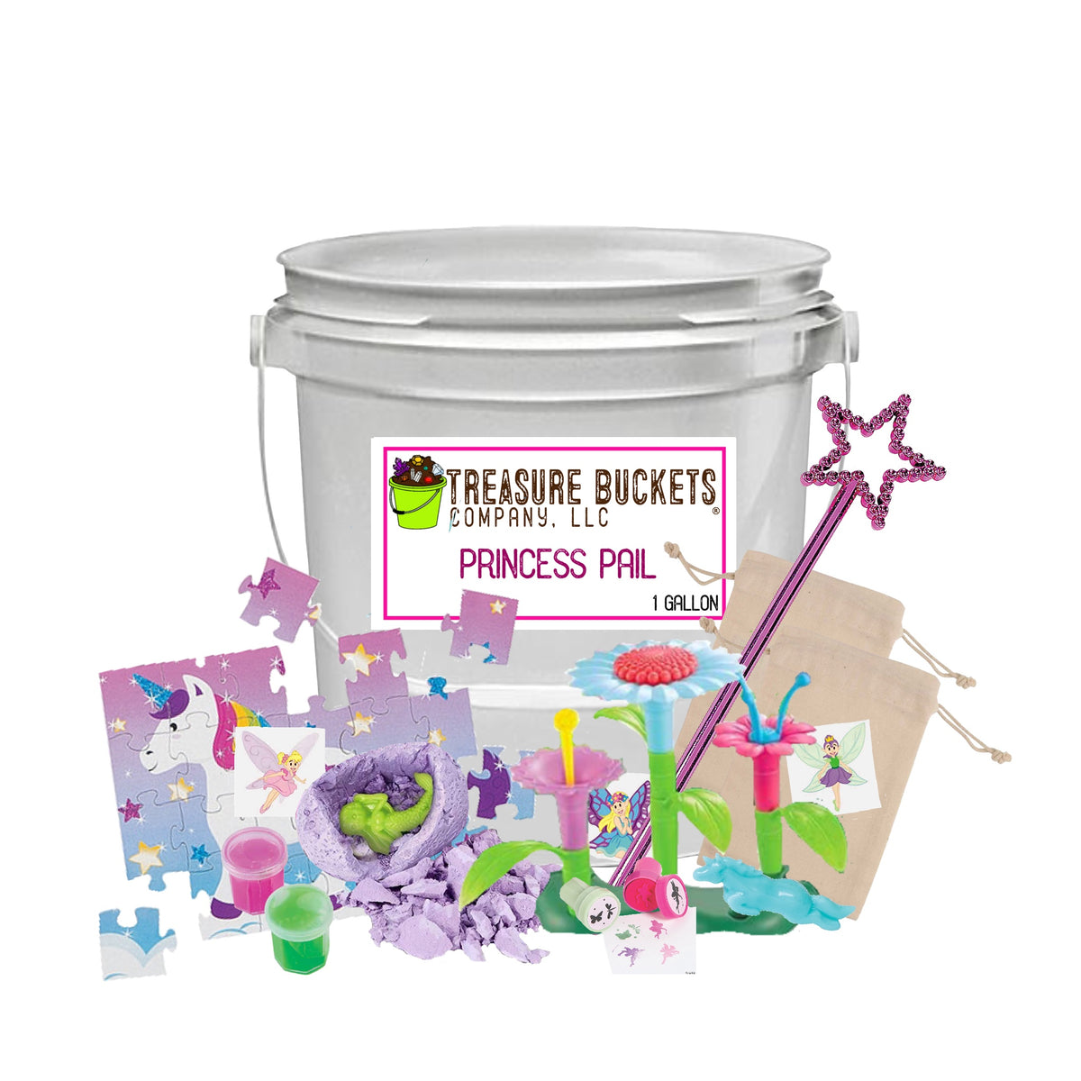 Princess Pail Gallon Bucket – Treasure Buckets Company, LLC