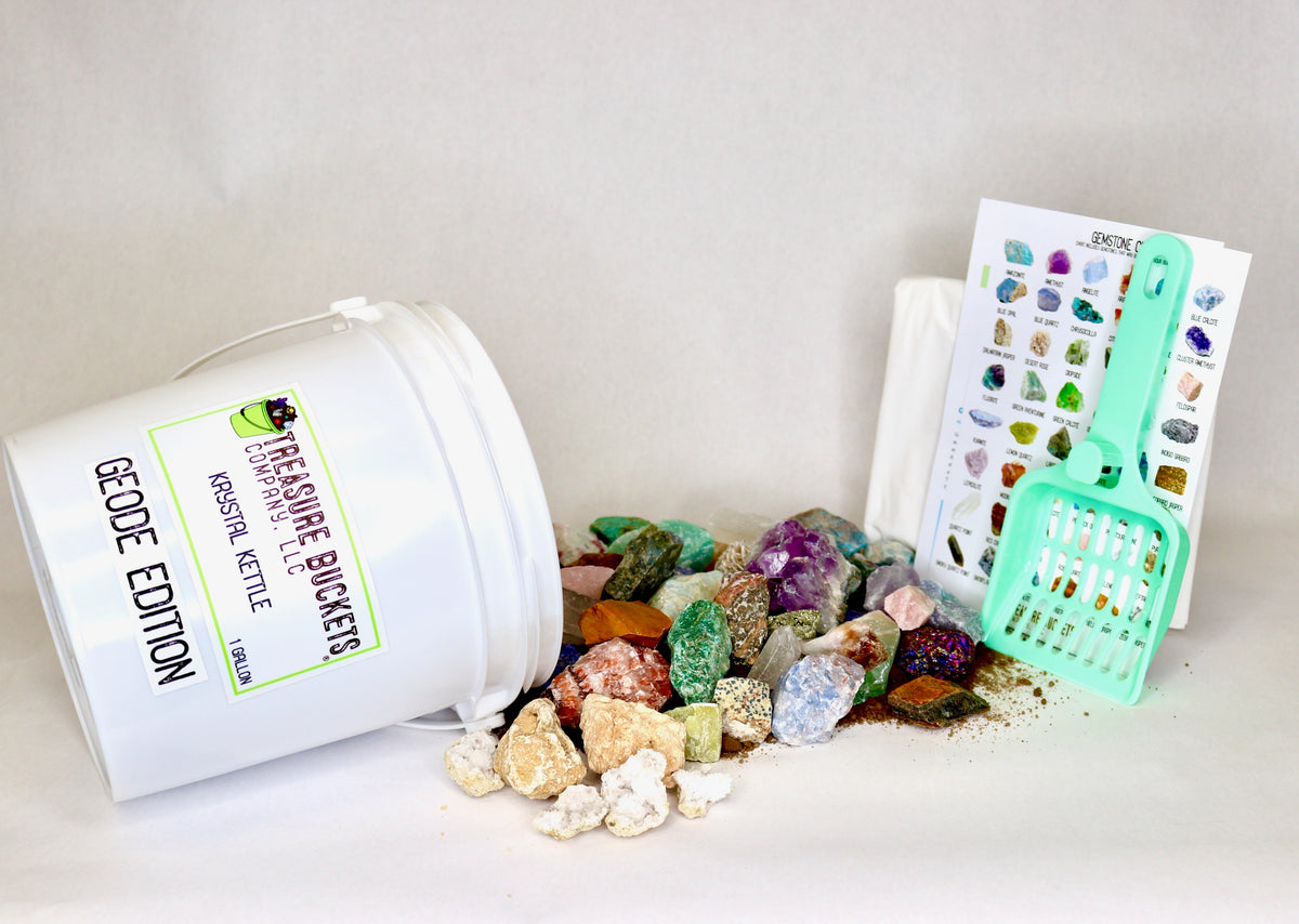Krystal Kettle Gallon Bucket Kit - Geode Edition – Treasure Buckets ...