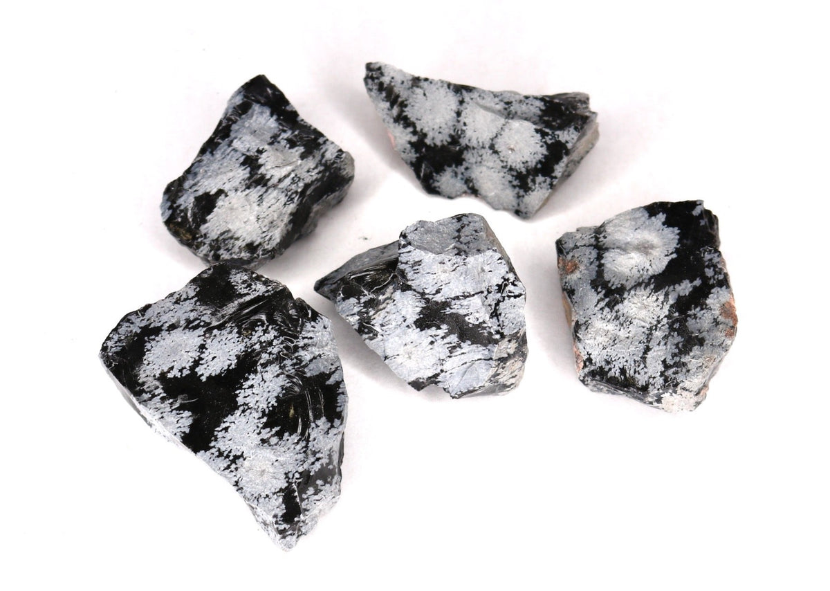 Snowflake Obsidian - Rough Gemstone – Treasure Buckets Company, LLC