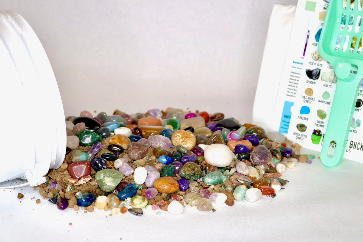 Krystal Kettle Tumbled Gem Mining Bucket Kit - Gallon – Treasure ...